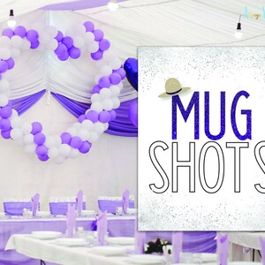 New York State Trooper Party Sign Mug Shots Drink Table Decor NY ...