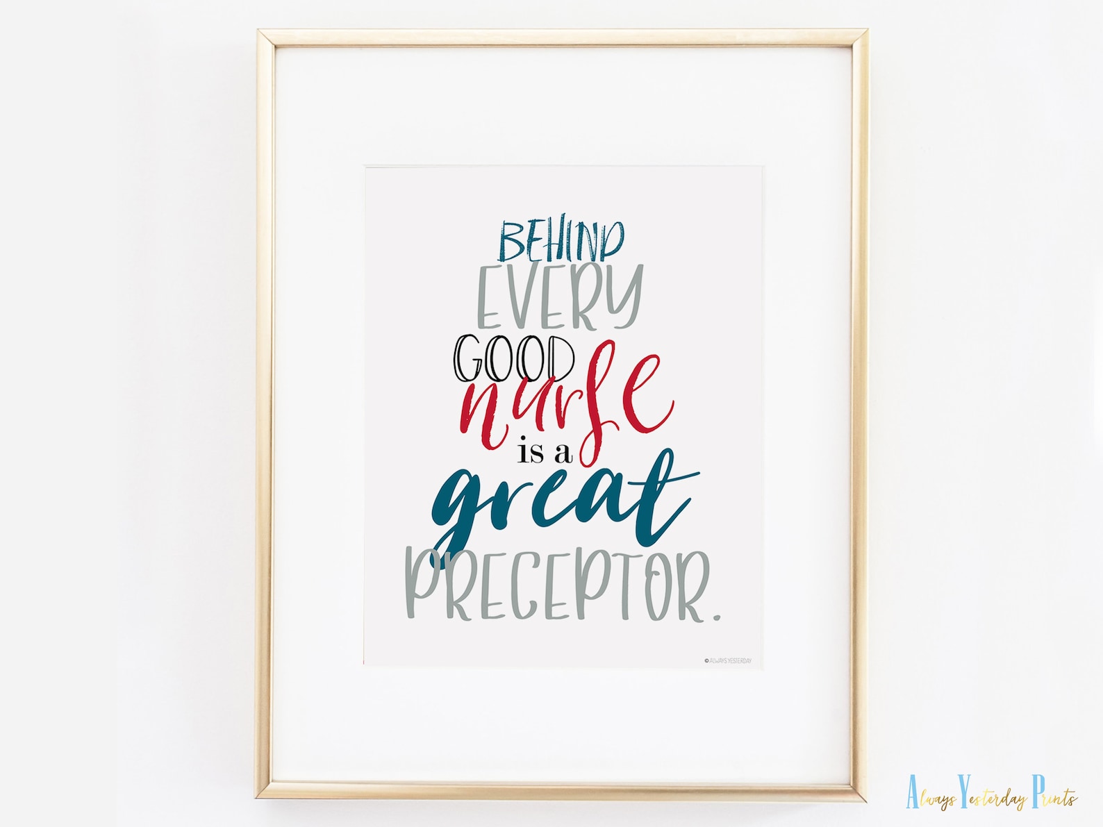 Nurse Preceptor Quote Art Print: Nursing Leader Gift (digital Download ...