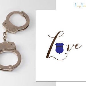 Police Officer Wedding Decor | Love Police Badge | Cop Retirement Party ...