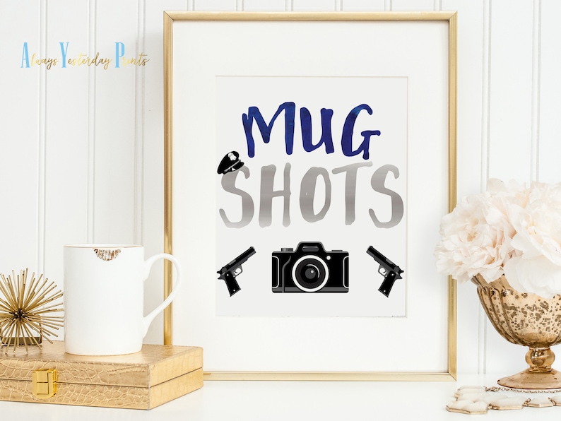Mug Shots Police Party Print Graduation Photo Booth Sign - Etsy