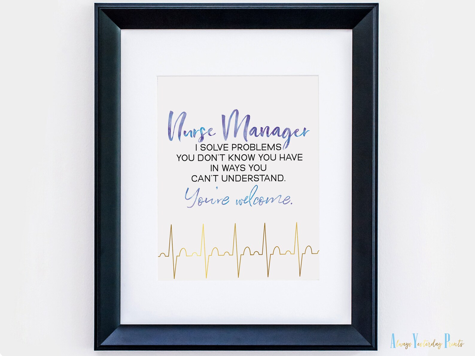 Nurse Manager Gift Nursing Quote Party Decor Hospital - Etsy