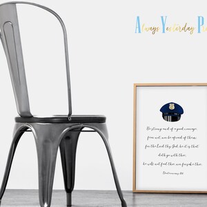 Police Scripture Printable Wall Art | Law Enforcement Quote Print ...
