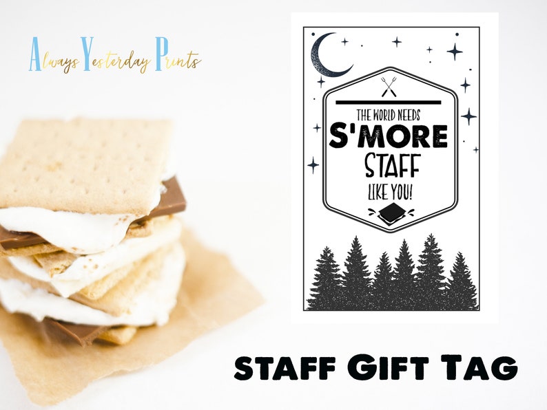 Smores Staff Gift Tag the World Needs Smore Staff Like You | Etsy