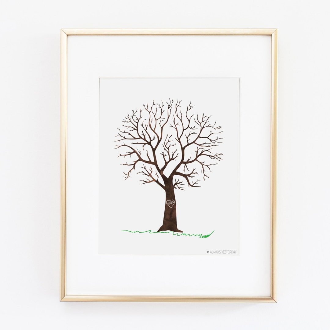 Teacher Fingerprint Tree Art: Personalized Class Gift (digital Download ...