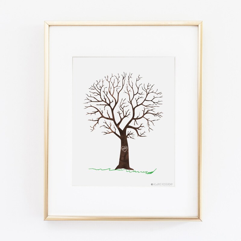 Finger Print Tree - Etsy