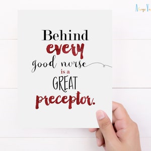 Nurse Preceptor Gift | Behind Every Good Nurse is A Great Preceptor ...