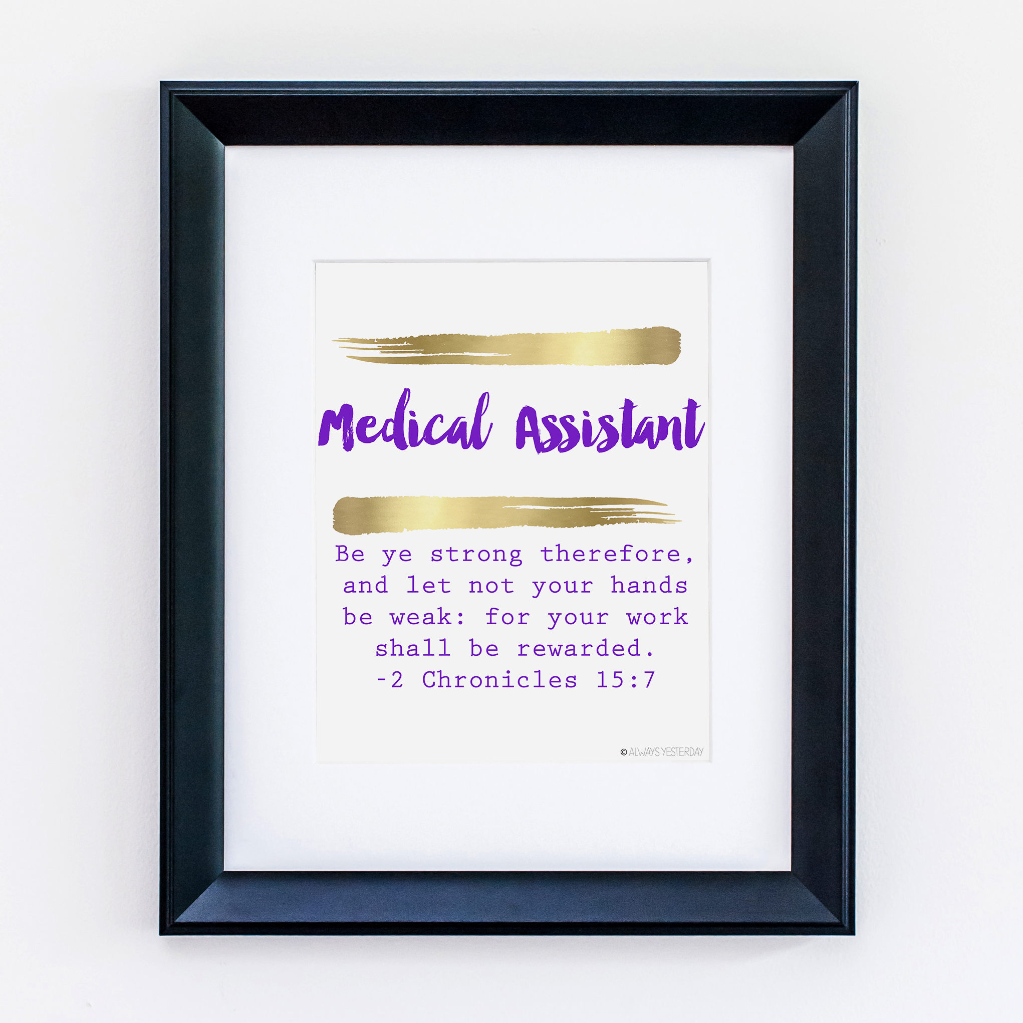 Medical Assistant Definition Quote Printable Doctors Office | Etsy