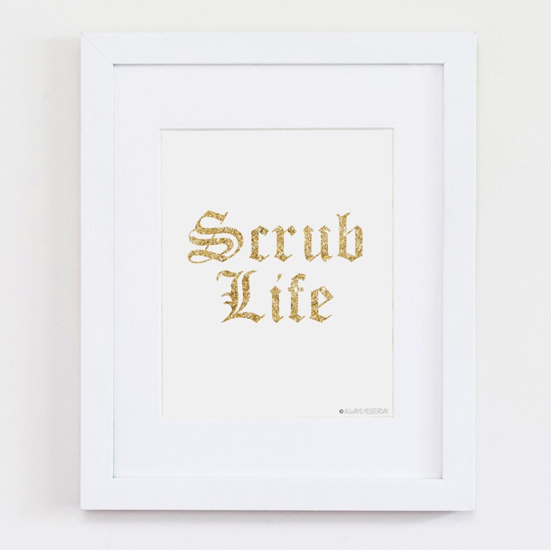 Nurse Scrub Life Quote Nursing Student Gift Nurse Party - Etsy