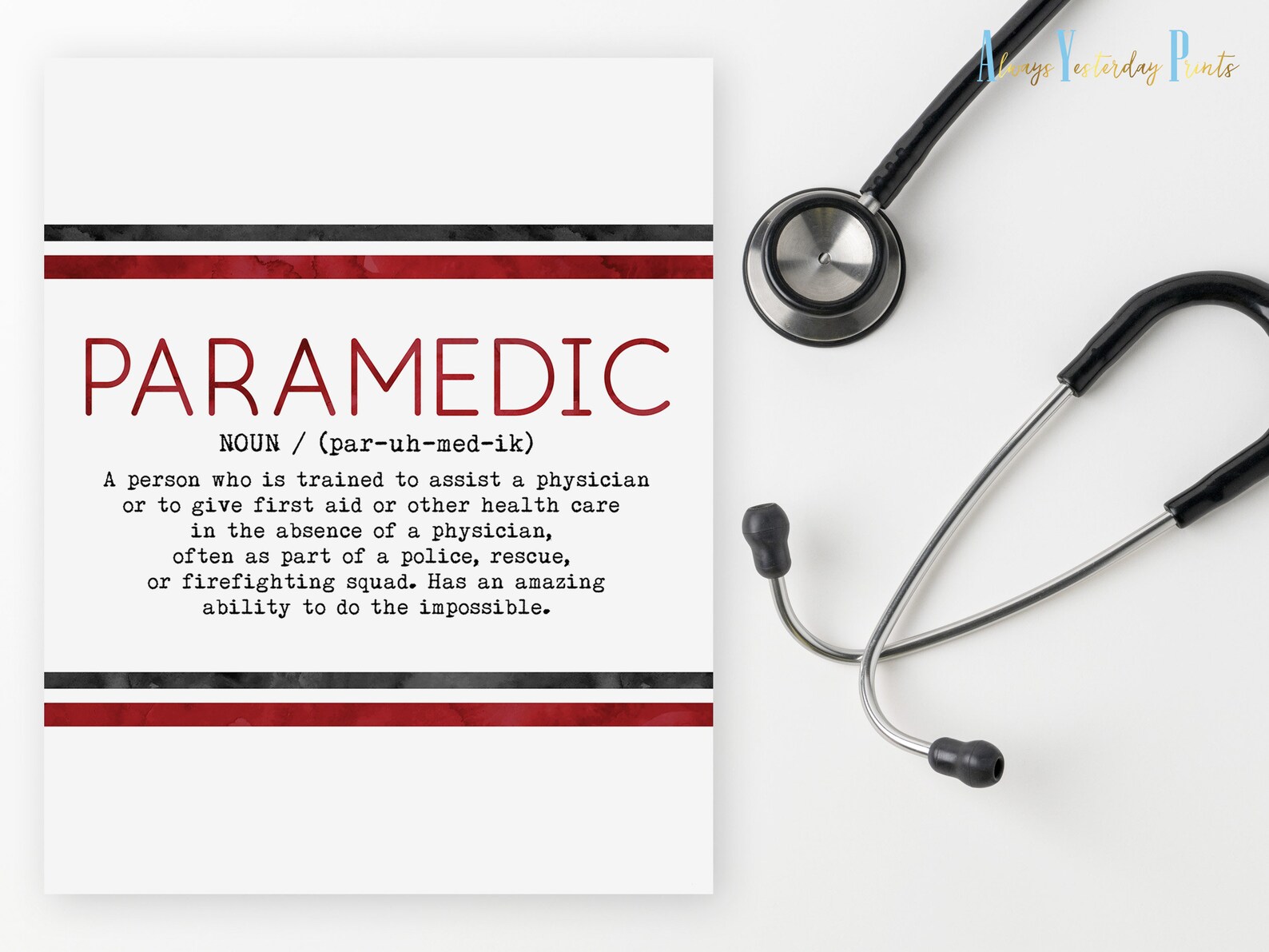 Paramedic Gift EMS Party Supplies Emergency First - Etsy UK