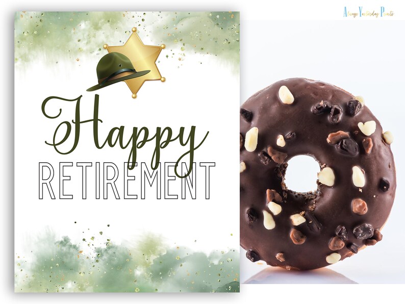 Sheriff Deputy Happy Retirement Party Sign Police Table - Etsy