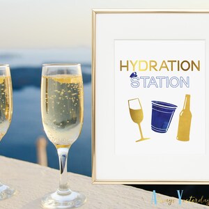 Police Party Decor | Hydration Station Sign | Food Table Decorations ...