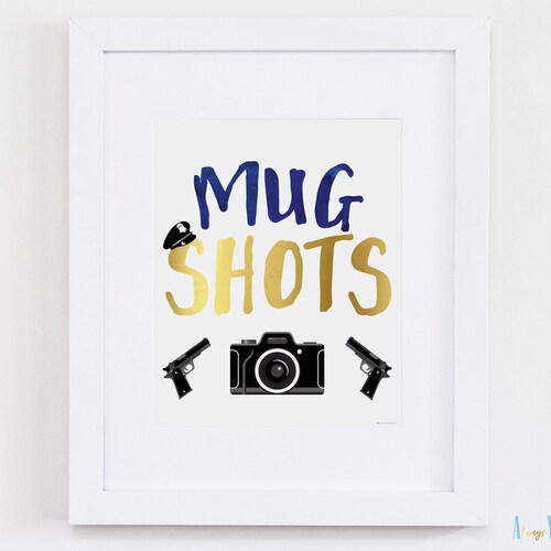 Mug Shots Police Party Print Graduation Photo Booth Sign - Etsy