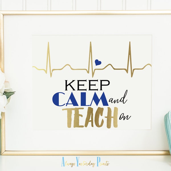 Keep Calm and Teach - Etsy