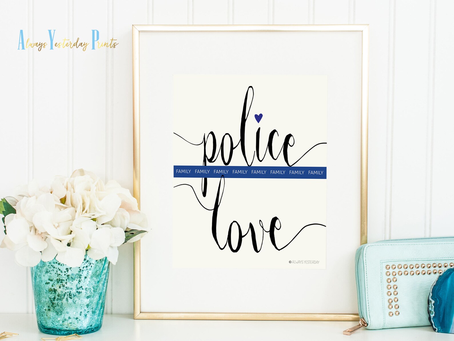 Love Police Officer Family Quote Cop Gift Idea Wedding | Etsy