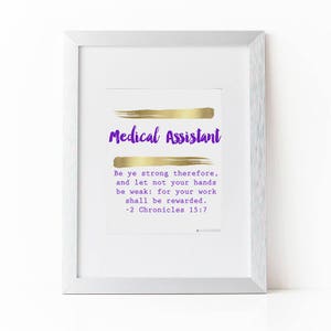 Medical Assistant Definition Quote Printable | Doctors Office Decor ...