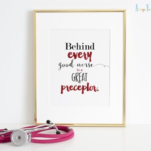 Nurse Preceptor Gift: Watercolor Quote Art Print (digital Download) - Etsy
