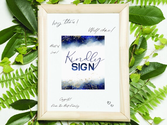 Kindly Sign Police Theme Guest Signature Page Police - Etsy