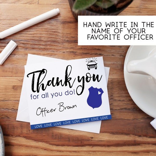 Police Appreciation - Etsy