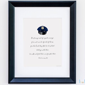 Police Scripture Printable Wall Art | Law Enforcement Quote Print ...