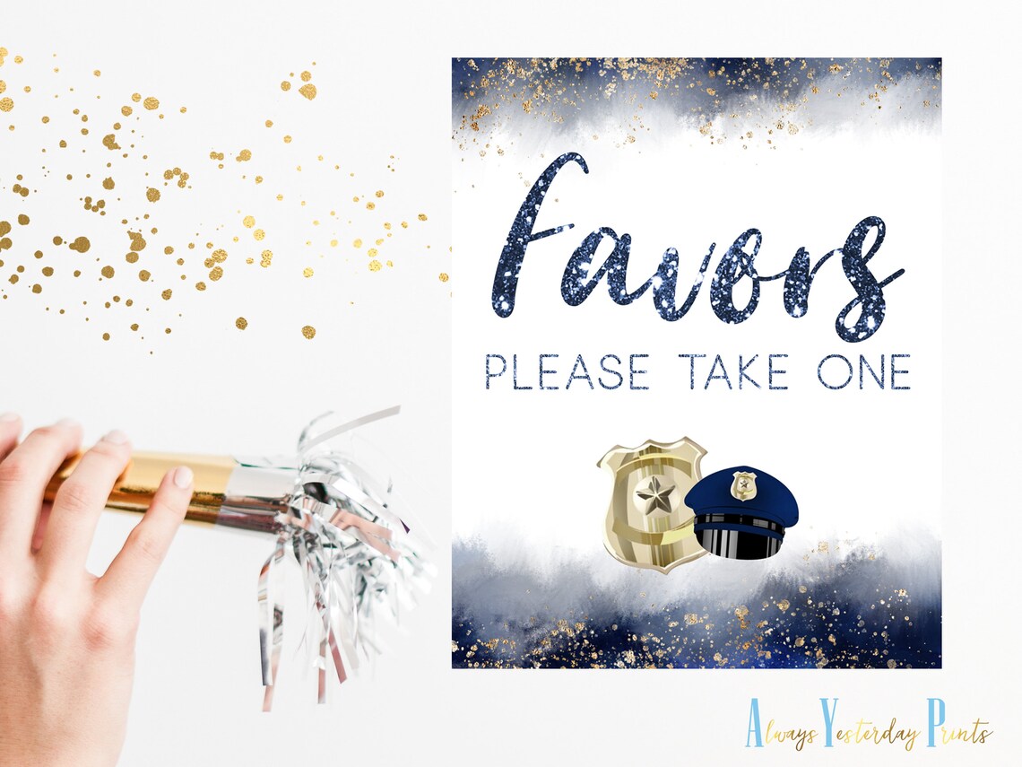 Police Party Package Bundle Police Banquet Decor Law - Etsy