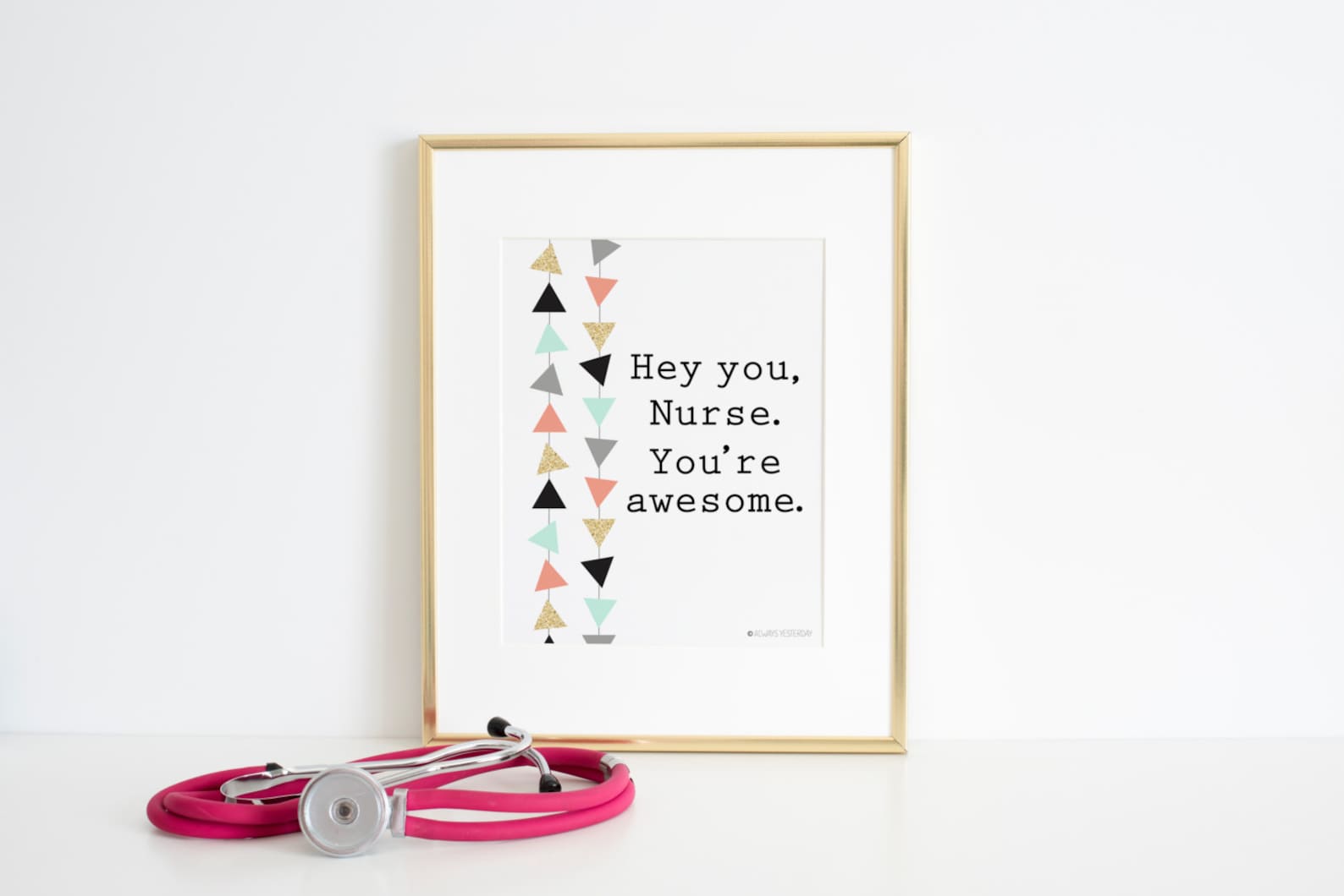 Nurse Quote Hey You Nurse You're Nurse Awesome Print - Etsy