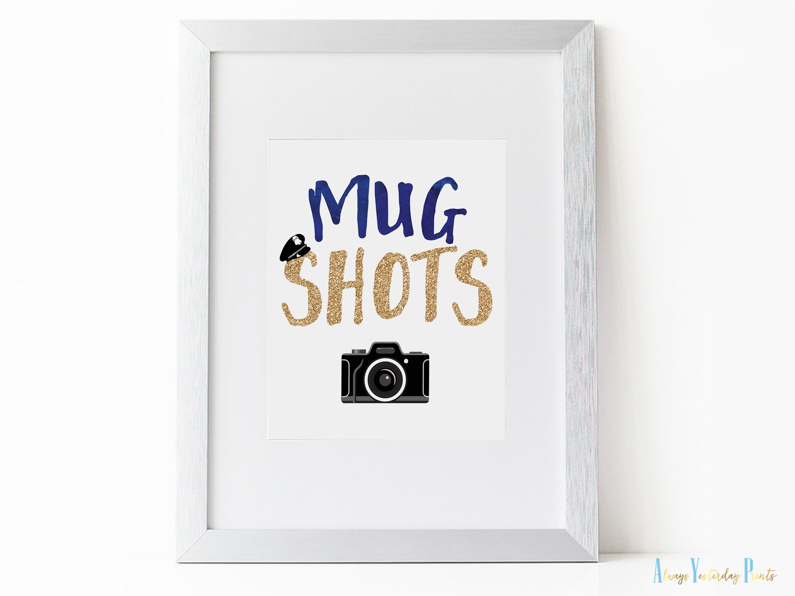 Police Mug Shots Photo Printable Police Wedding Decor Cop - Etsy