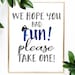 We Hope You Had Fun Please Take One Printable Wall Art Police Party ...