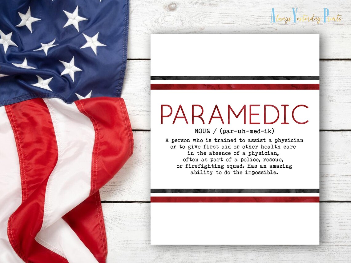 Paramedic Gift EMS Party Supplies Emergency First - Etsy UK
