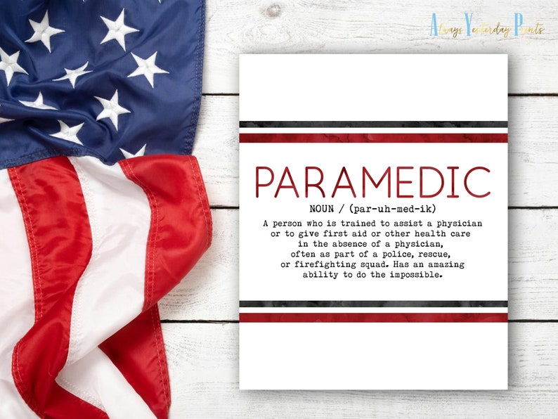 Paramedic Gift EMS Party Supplies Emergency First - Etsy UK