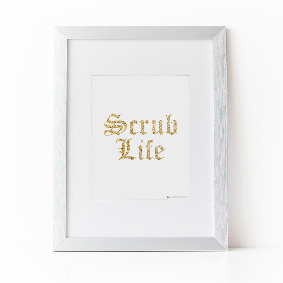 Nurse Scrub Life Quote Nursing Student Gift Nurse Decor | Etsy