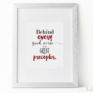 Nurse Preceptor Gift: Watercolor Quote Art Print (digital Download) - Etsy