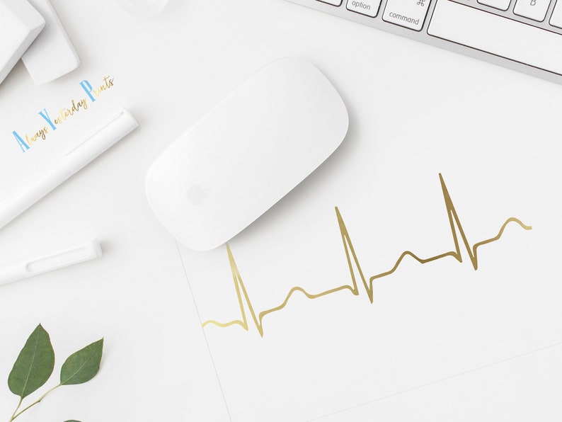 Nurse Gift EKG Rhythm Printable Nursing School Print | Etsy