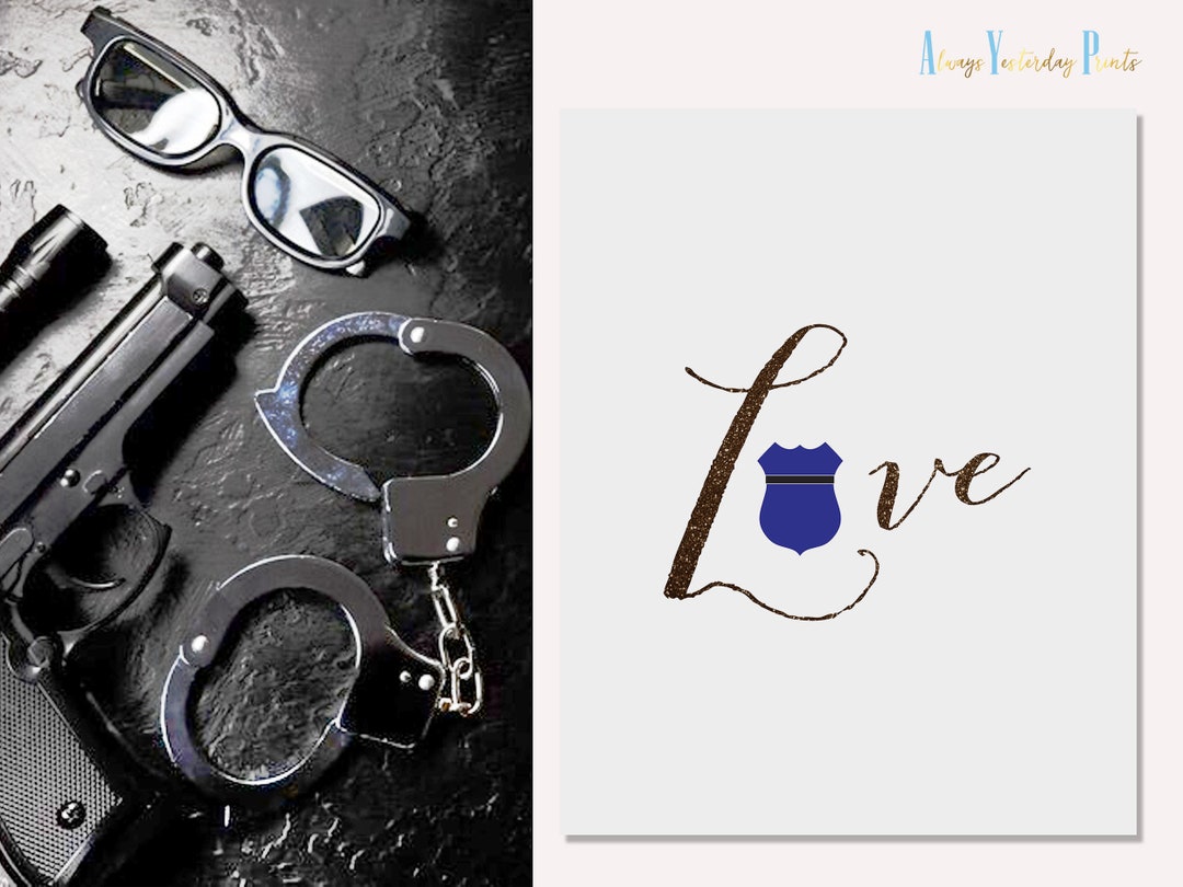 Police Officer Wedding Decor | Love Police Badge | Cop Retirement Party ...