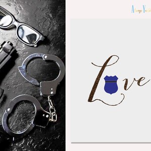 Police Officer Wedding Decor | Love Police Badge | Cop Retirement Party ...