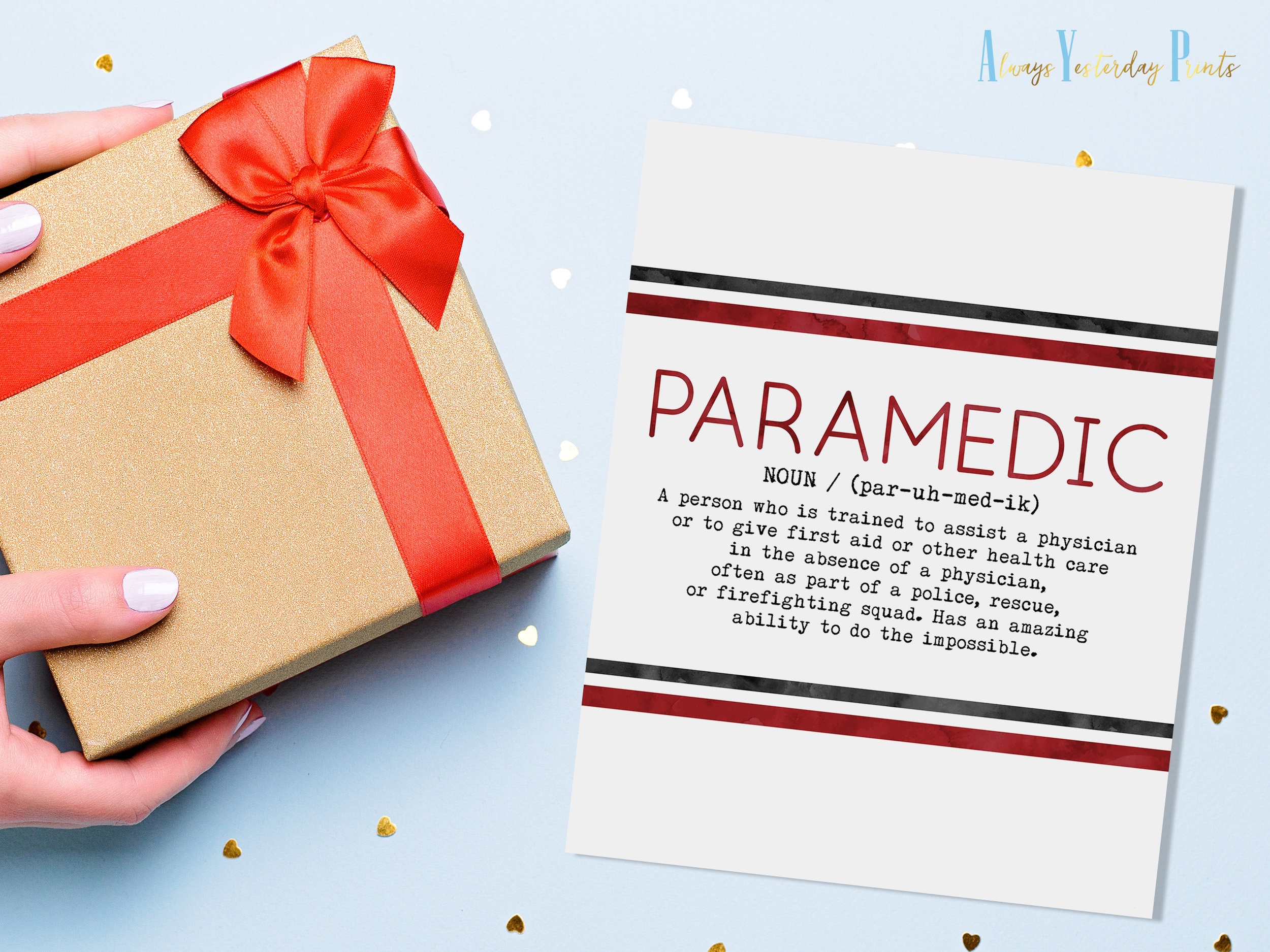 Paramedic Gift EMS Party Supplies Emergency First - Etsy UK