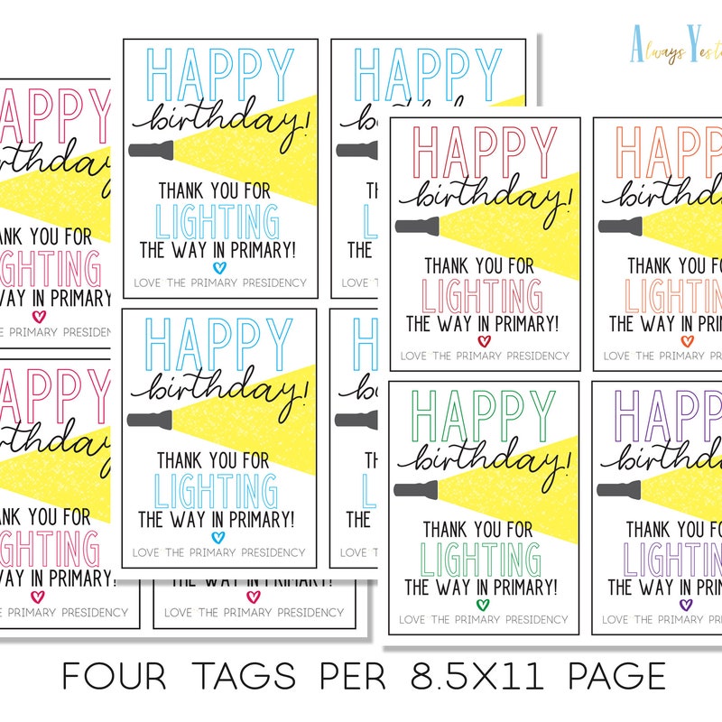 Lds Primary Birthday - Etsy