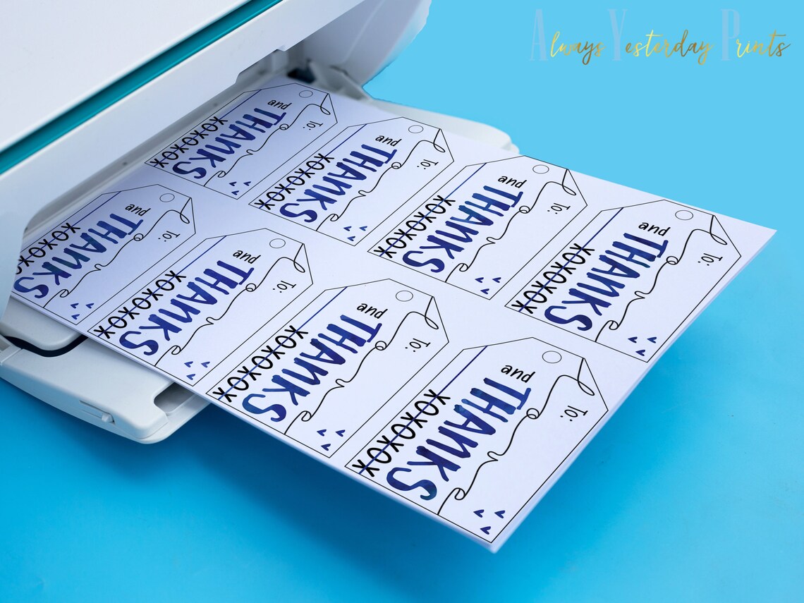 Police Gift Tags Love and Thanks Printable Labels Cop - Etsy