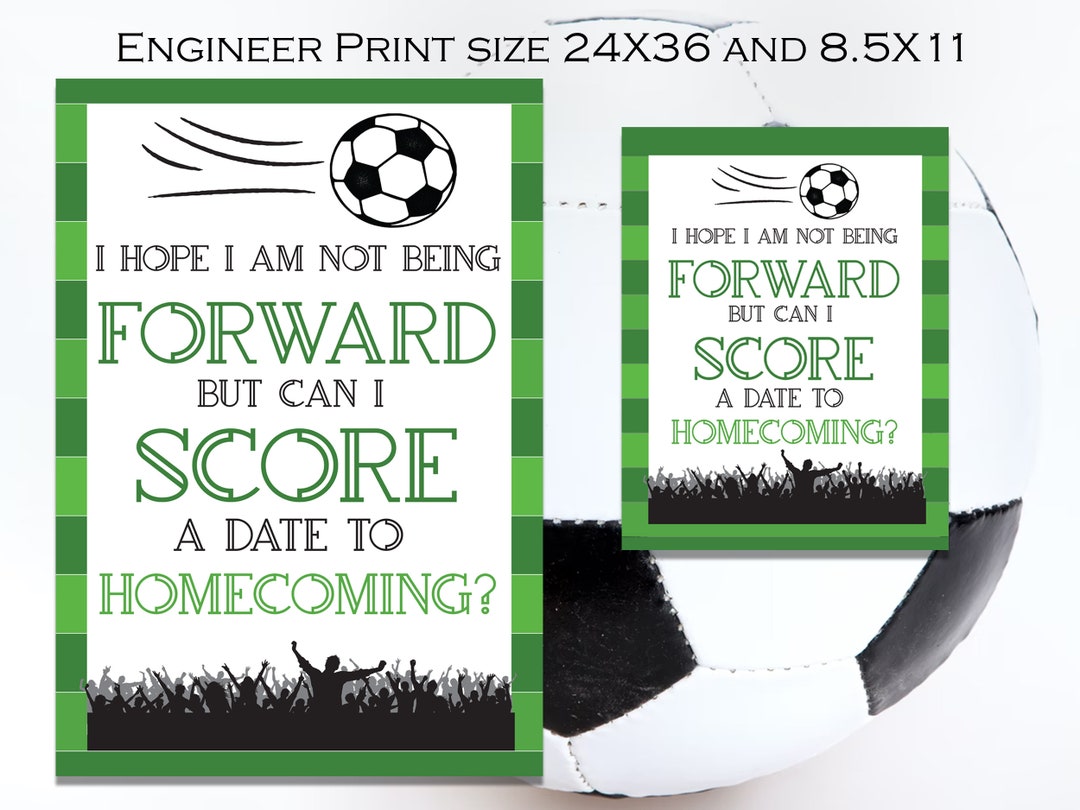 Soccer Homecoming Proposal Sign: Goalie Poster (digital Download) - Etsy