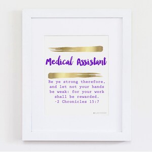 Medical Assistant Definition Quote Printable | Doctors Office Decor ...