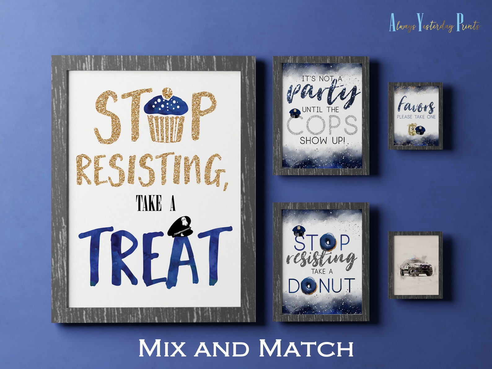 Stop Resisting Take A Treat Police Wedding Cop Dessert | Etsy