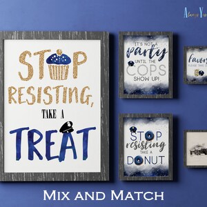 Stop Resisting Take A Treat | Police Wedding | Cop Dessert Poster ...