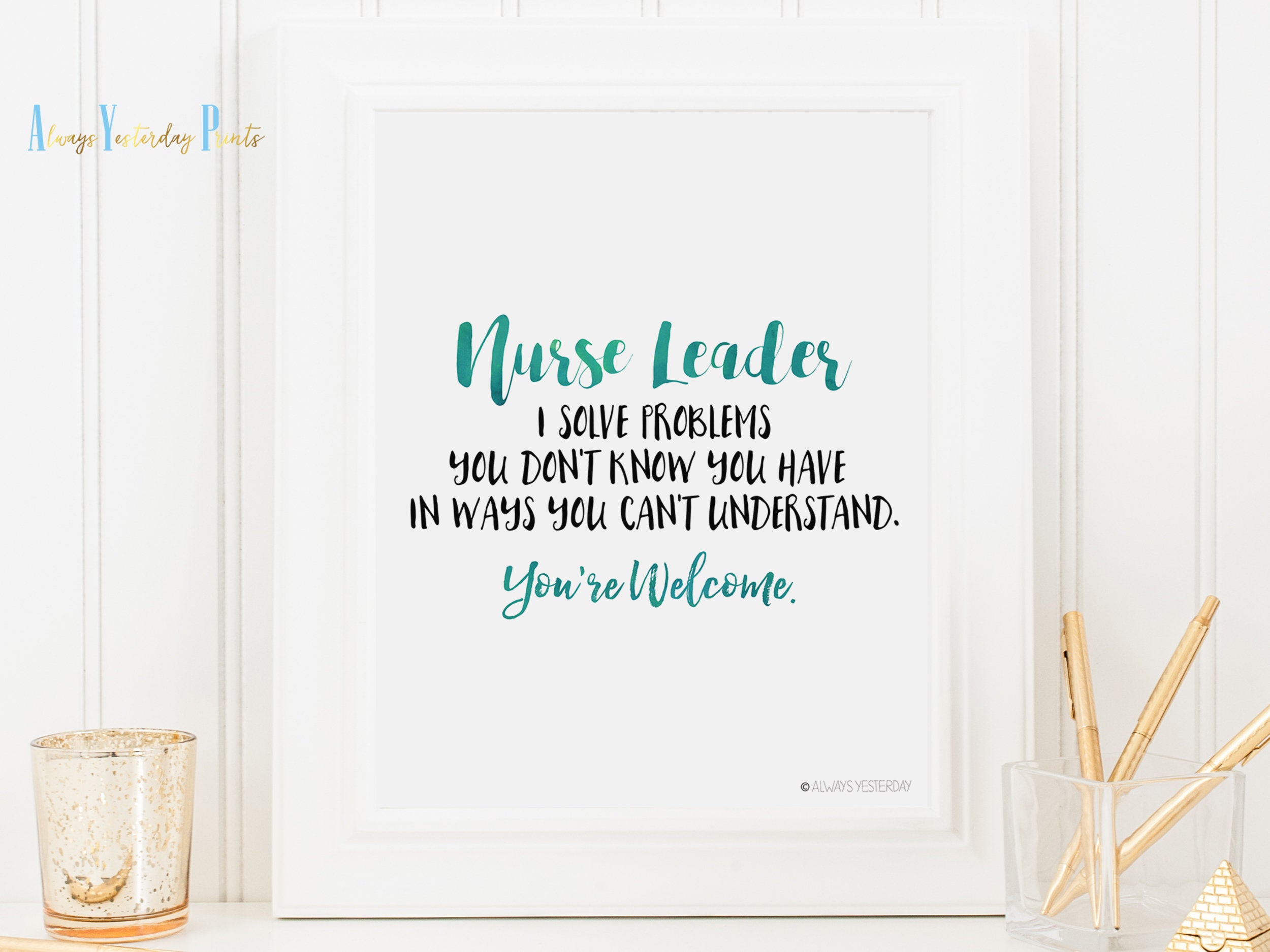 Clinical Nurse Leader Quotes Nurse Leader Gift | I Solve Problems