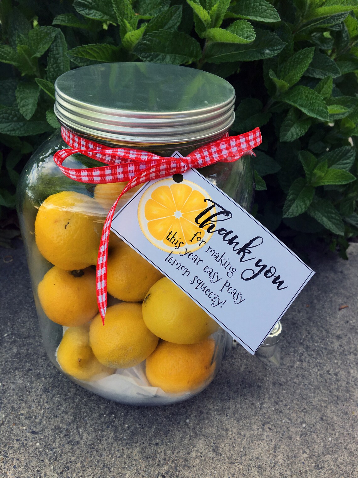 Teacher Gift Tags Easy Peasy Lemon Squeezy Thank You Labels - Etsy
