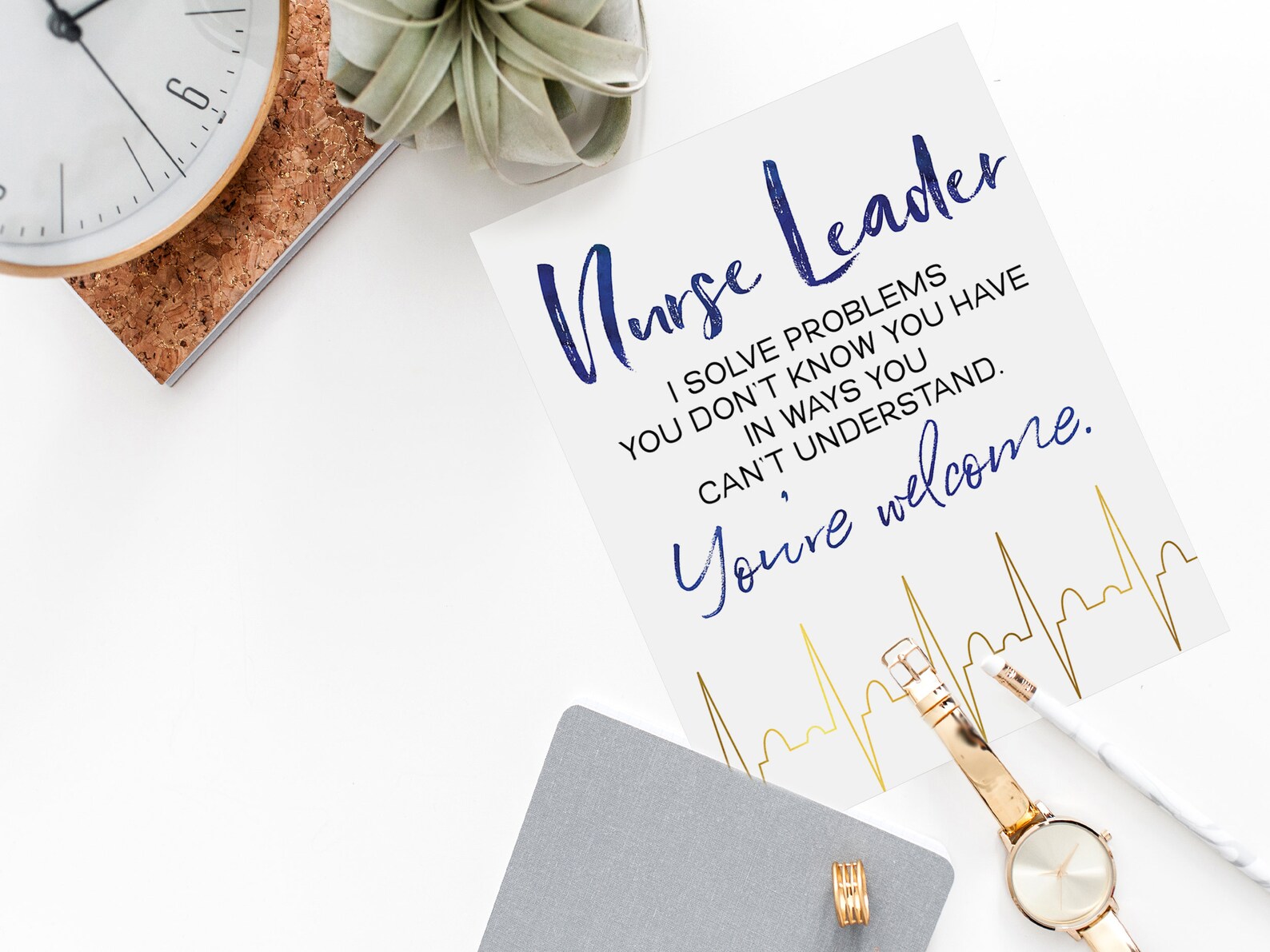 Nurse Leader Quote Funny RN Printable Gift Nurses - Etsy