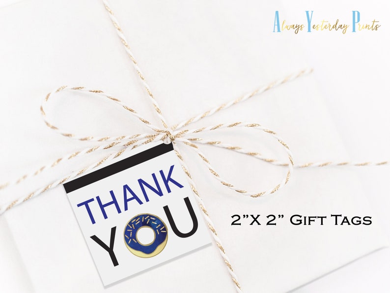 Police Thank You Tag Police Officer Goodie Bag Topper - Etsy