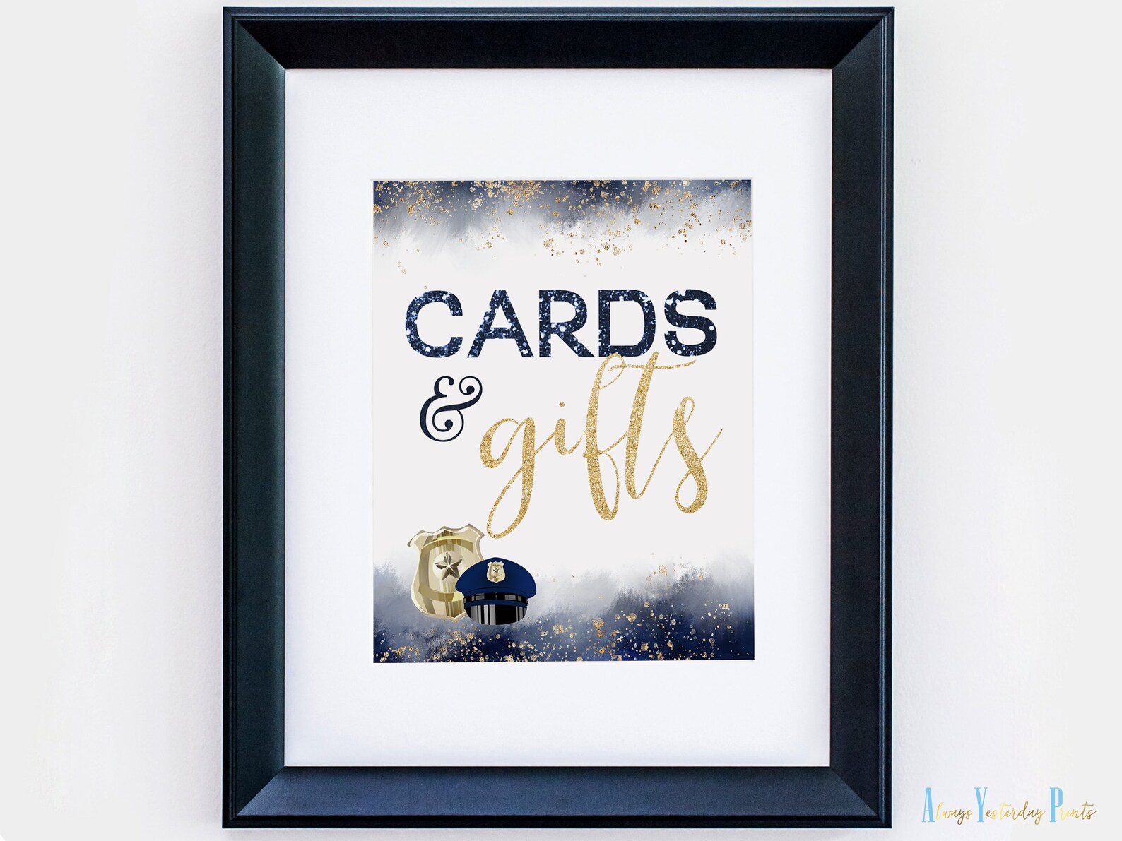 Police Cards and Gifts Sign Police Party Decor Cop | Etsy