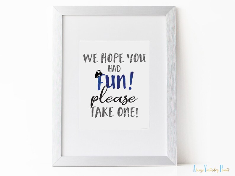Police Party Sign: We Hope You Had Fun - Cop Graduation, Retirement ...