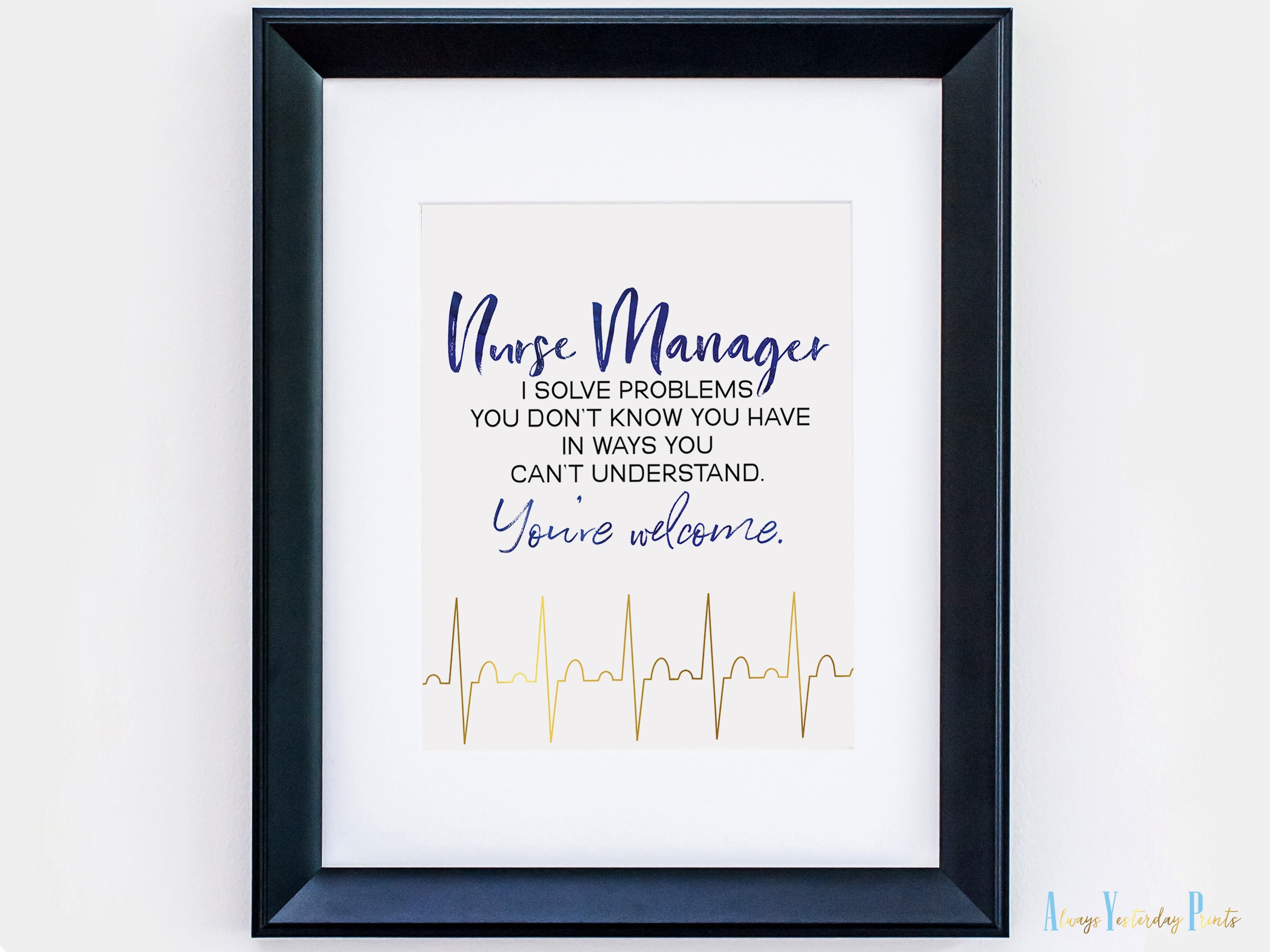 Nurse Manager Quote Nurse Appreciation Hospital Staff - Etsy Canada