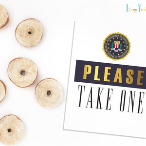 FBI Retirement Party Bundle | Donut Party Decor | Federal Bureau of ...