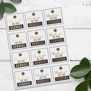 FBI Thank You for Your Service Gift Tags | Feds Party Favor | Police ...